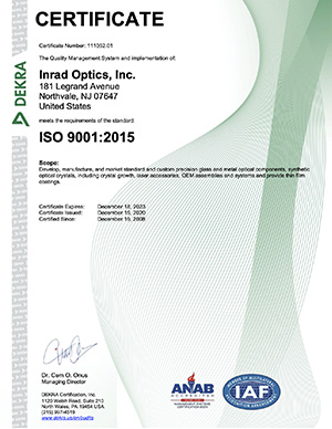 Quality Certifications